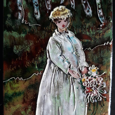 Girl With flowers – Sofio Art